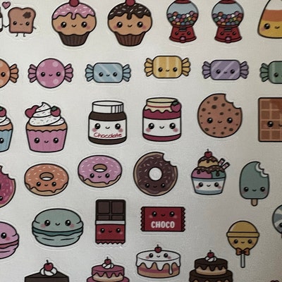Kawaii Sweets Clipart Cute Sweet Candy Clipart Food Cake Donut Cupcake ...