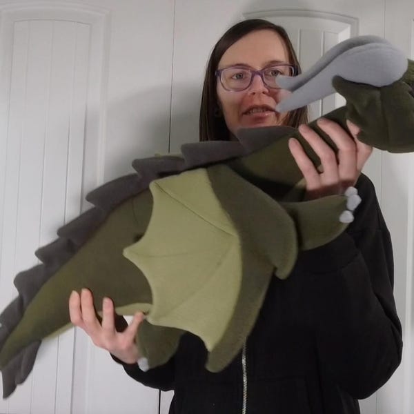 Long Neck Cuddle Sewing Pattern .pdf Tutorial Dragon Dinosaur ...