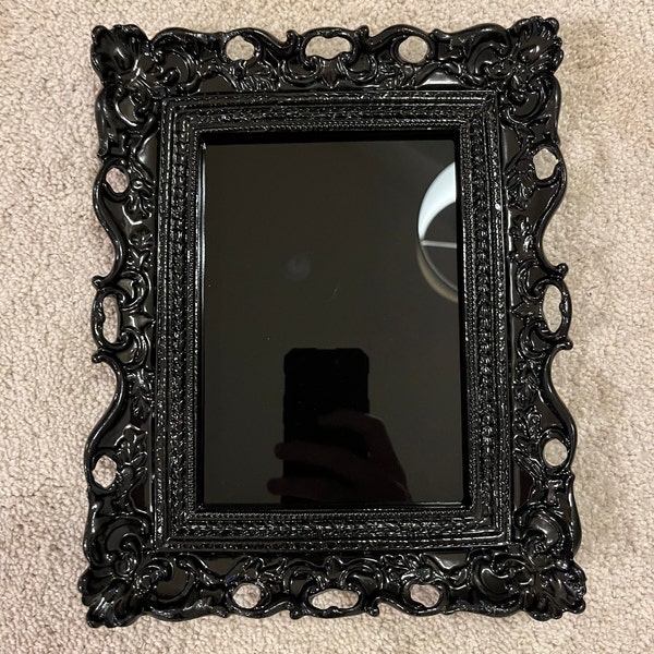 Scrying Mirror Black Mirror Macabre Psychic Reading Witch Occult Goth ...