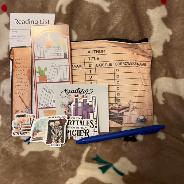 Reading Essential Kit Book Pouch Bookish Gift for Bookworms Booktok ...