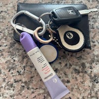 Glossier Brand Keychain Cap (key Ring Included) - Chapstick and Lip ...