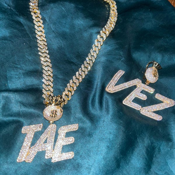 Custom Icy Drip Nameplate Necklace, Custom Name Chain, Personalised ...