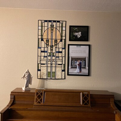 Stained Glass, Applique Pattern, Stained Glass Pattern, Wall Hanging ...