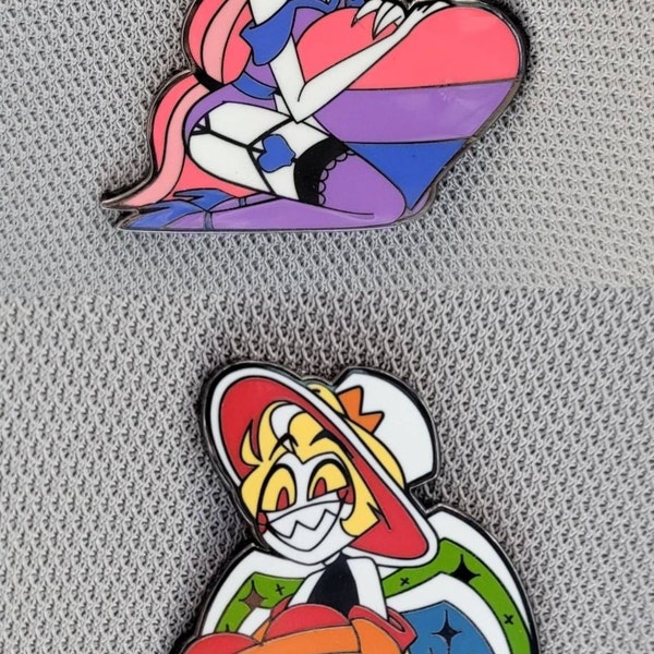 Hazbin Hotel Pride Enamel Pins - Etsy UK