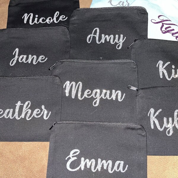 Glitter Name Iron on Custom Heat Transfer Vinyl personalized Iron on ...