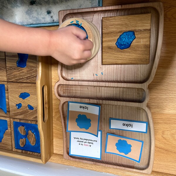 Montessori Sensory Board, Alphabet Letters, Learning Words and Writing ...