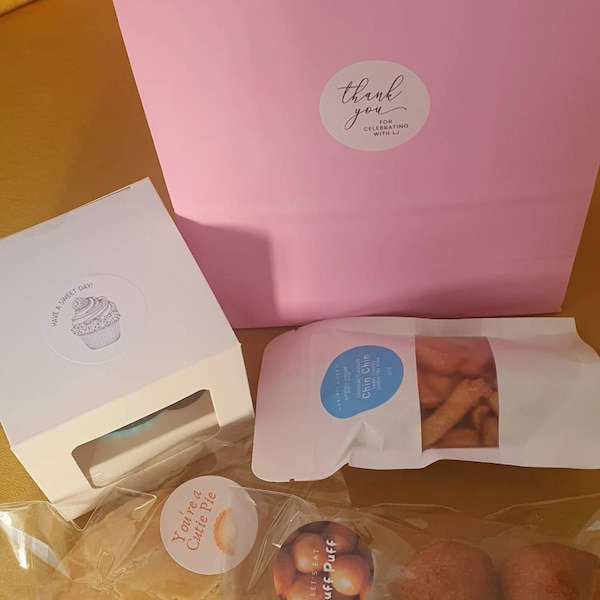 CIRCLE LOGO STICKERS - 37mm 35 per Sheet // Custom Made With Your ...