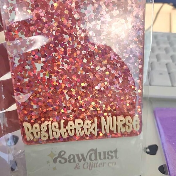 Custom Acrylic Badge Topper, Badge Buddy Topper, ID Holder, Acrylic ...