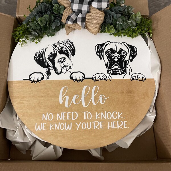 Pet Door Hanger, Pitbull Door Hanger, Pitbull Pet Door Hanger, Dog Door ...