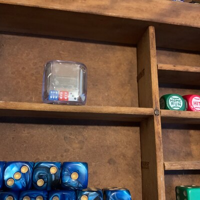 Triple D6 Three Small D6 in Large Clear D6 Die RPG Dice Tool Tabletop ...