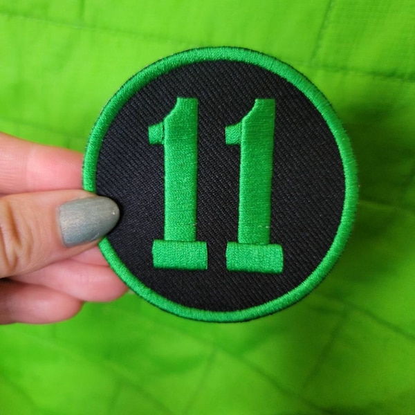 Round Number Patches, Embroidery Patches, 3 Inch Patch, Choose Your ...