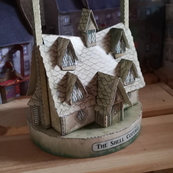 THE SHELL COTTAGE - Cut & Assemble Paper Model Kit - Etsy