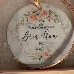 Baby's First Christmas Ornament My first Christmas New | Etsy