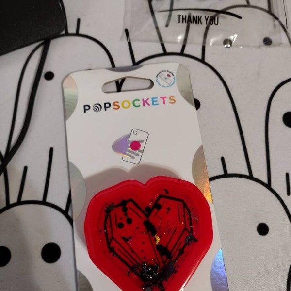 Coffin Heart Popsocket™, Coffin Shaker Phone Grip, Neon Colors Popgrip ...