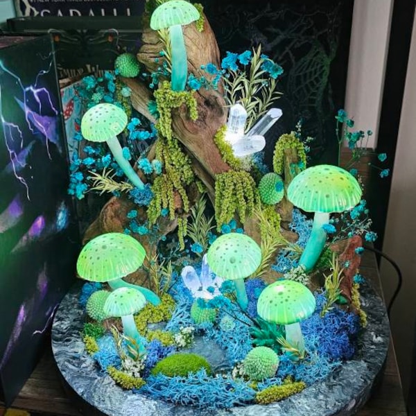 Giant Mushroom Lamp, Mushroom Light, Glowing Fungi, Glowing Mushrooms ...