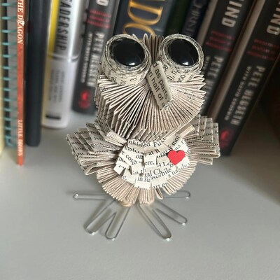 Book Sculpture, Altered Book, Book Art, Book Page Art, Book Theme Gift ...