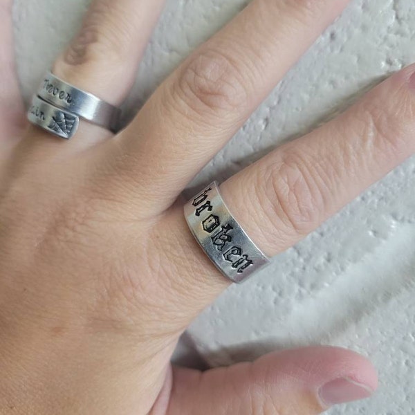 Macabre Ring, Halloween, Horror, Goth, Aluminum Ring - Etsy