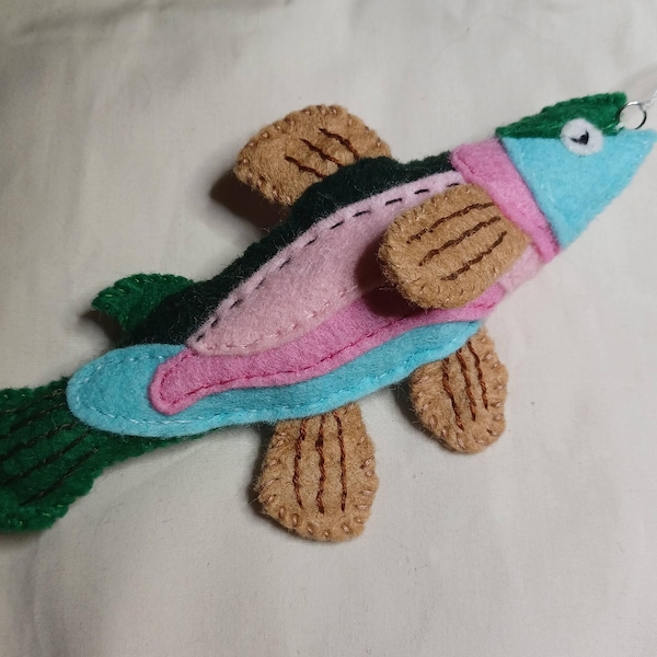 DIY Felt Rainbow Trout Ornament Sewing Pattern (PDF Download) - Etsy