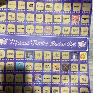 Musical Theatre Scratch off Poster Gift for Musical Theatre Fans ...