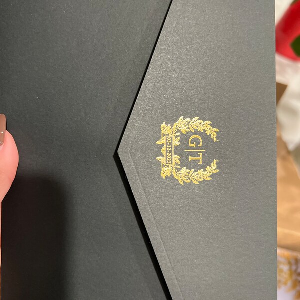 Wedding Invitation, Paper Invitations, Paper Black Invitations ...