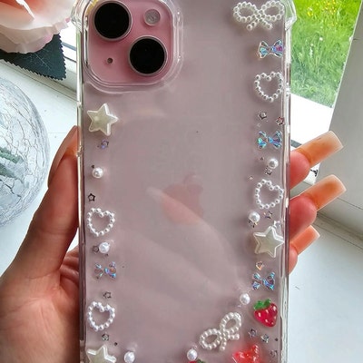 Rabbit Bunny Pink Ribbon iPhone 15/14/13/12/11 Galaxy S24/S23/S22/S21 ...