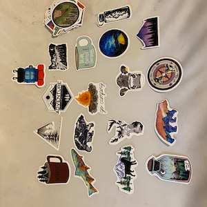 50 Outdoor Camping Hiking Stickers Pack Nature Set Lot - Etsy
