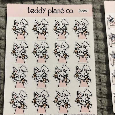 Study Bunnies Studying Homework Exams Assignment - Etsy