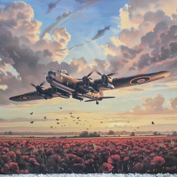 Comet Tank WW2 Canvas Poster Digital Download Remembrance Poppy Field ...