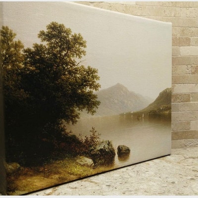 Lake George, 1857, John William Casilear, American Stretched Canvas - Etsy