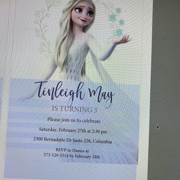 DIY Editable Invitation - Frozen 2 Party Invitation Print Yourself ...