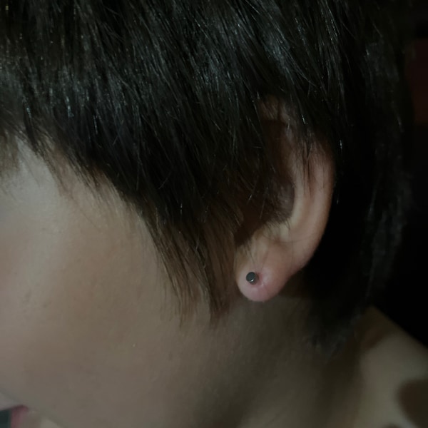 Mens Gold Earrings - Mens Earrings Studs - 3mm Stud Earrings Men - Mens ...