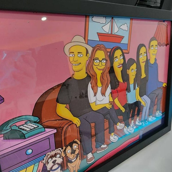 Custom Simpson Family Portrait, Custom Simpson Couple Portrait,custom ...