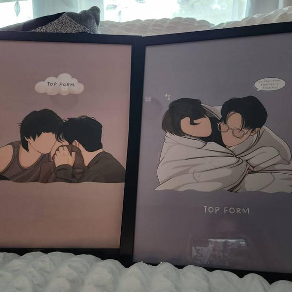 Last Twilight - BL Fanart Print | Jimmy Sea X Mhok Day | Thai Bl Merch - Etsy