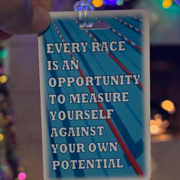 USA Swim Time Standards, Motivation Times Bag Tag. Long Course and ...