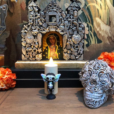 Skeleton Pixie Sculptures Figurine Hand Painted 3D Printed - Etsy