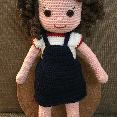 Crochet Doll Pattern, Amigurumi Doll Pattern, 12 Inch Doll Clothes ...