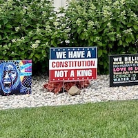 Stop Project 2025 Yard Sign - Coroplast Vote Democrat Lawn Sign ...