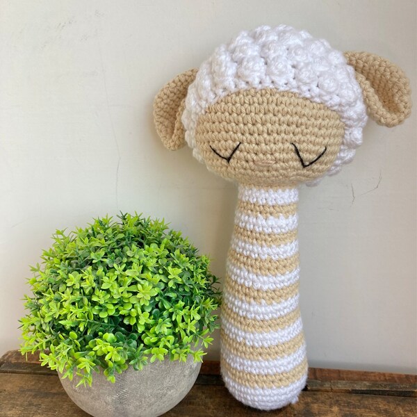 Sheep Rattle Pattern Baby Rattle Crochet Pattern Rattle Amigurumi ...