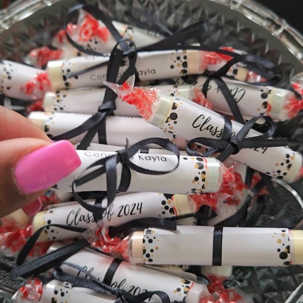 40 Smartie Diplomas Favors,graduation Party Favors,graduation Favors ...