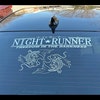Night Runner Decal Sticker - Freedom in the Darkness (windshield ...