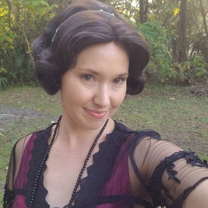 Lace Front Short White Gray Retro Curly Wig. Doris Day Style | Etsy