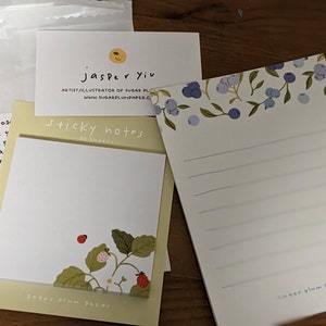 Leafy POST-IT® Notes Minimal and Cute Sticky Notes, Cottagecore ...
