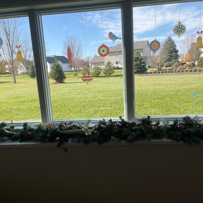 Fluffy Snow Effect Window Stickers 2m Total Length Xmas Snow Window ...