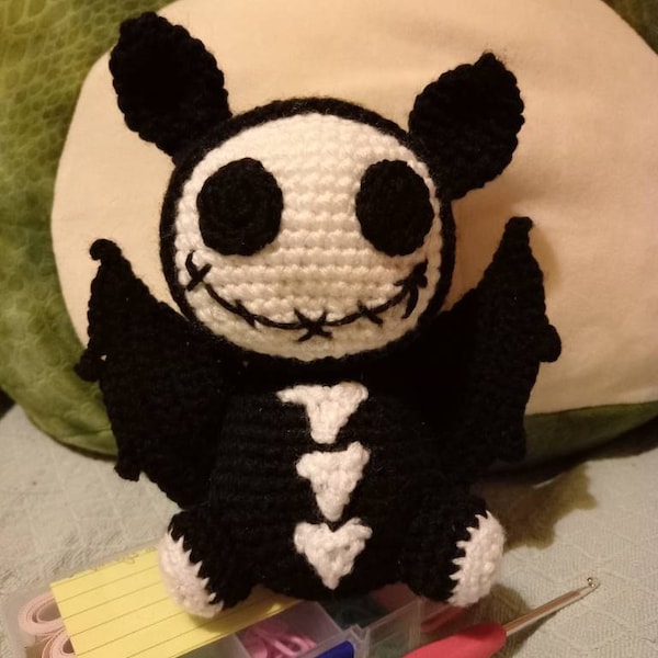 Duo Bat and Bunny Skeleton Crochet Pattern PDF English/french ...