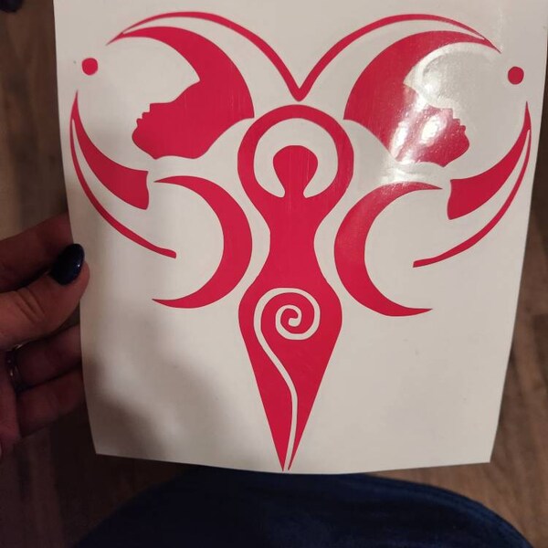 Tree of Life Car Decal, Wicca Window Sticker, Pagan Goddess and Celtic ...