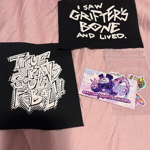 RADIOACTIVE TRANS SYMBOL Large Punk Diy Back Patch - Etsy