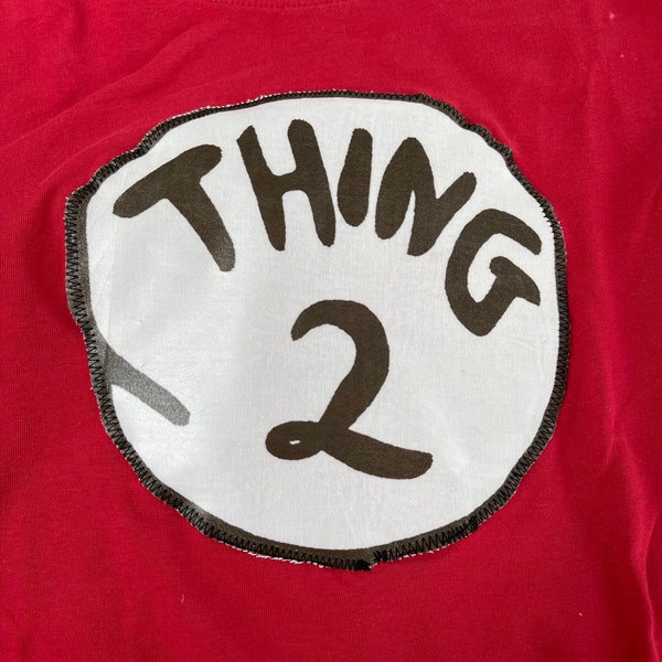 Thing 1 Iron on T-shirt Transfer 2 3 4 5 6 7 Kids Adults World Book Day ...