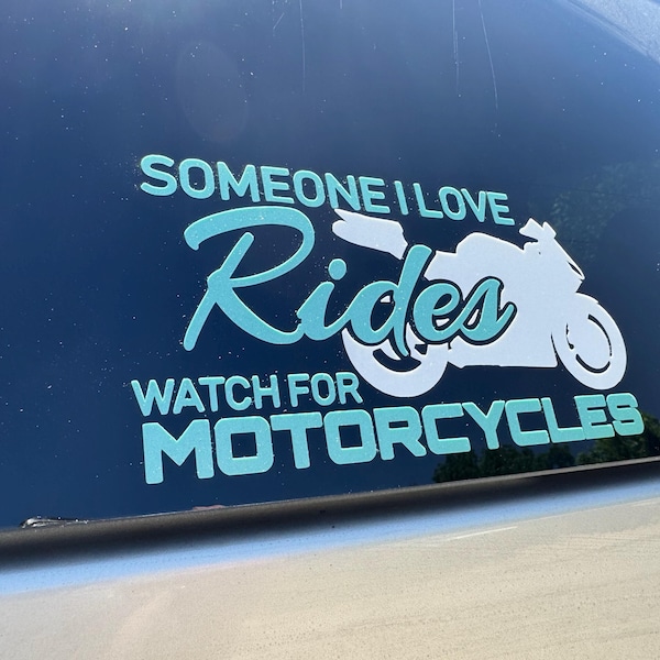Lady Biker Riding Vinyl Decal - Etsy