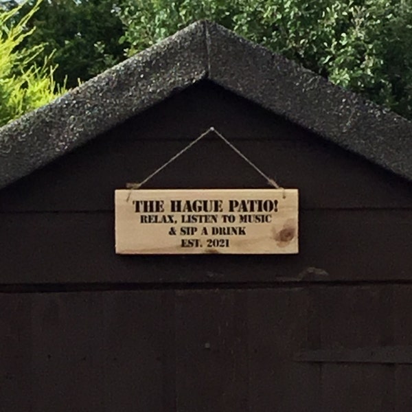 Personalised Plaque Sign Any Name Choice Words Stencil Style Print ...