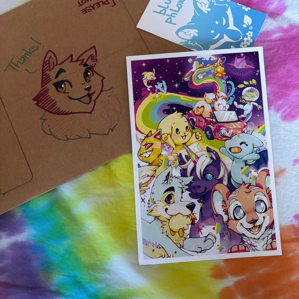 Neopets Fan Art Print: "neon Nostalgia" | 11x17 or 4x6 - Etsy